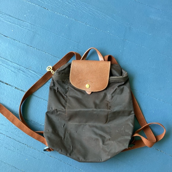 Longchamp | Bags | Longchamp Brown Le Pliage Backpack | Poshmark